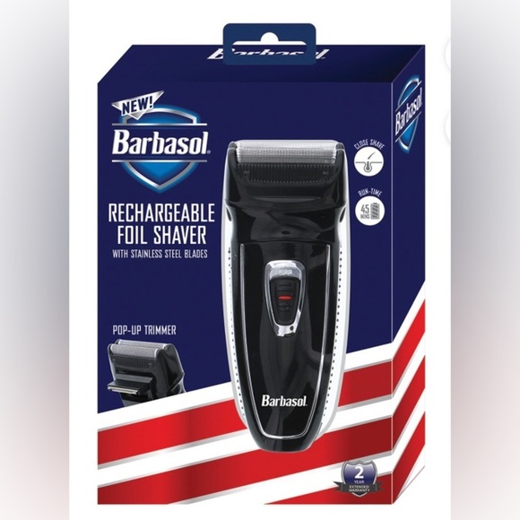 Barbasol | Grooming | Barbasol Rechargeable Foil Shaver With Stainless ...